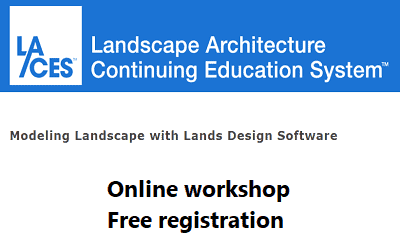 Online Workshop of Landscape modelling with Lands Design - RhinoLands