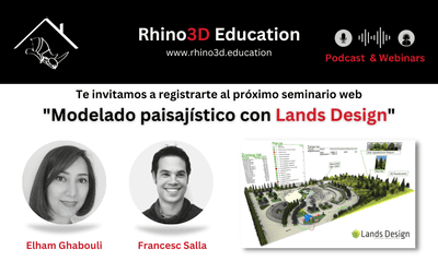 Seminario web "Modelado paisajístico con Lands Design" - RhinoLands