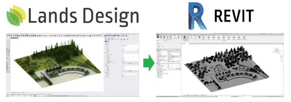 Why Lands Design is a good landscape complement for Revit - RhinoLands